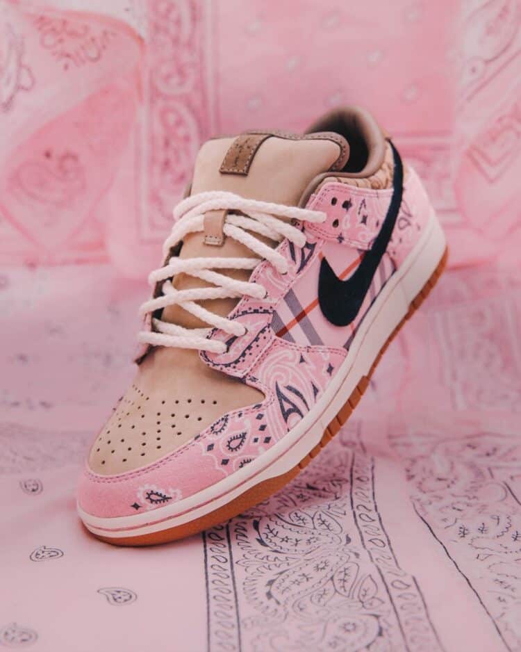 These Pinkberry Bandana Nike Dunk Low Sneakers Are a Must-Have