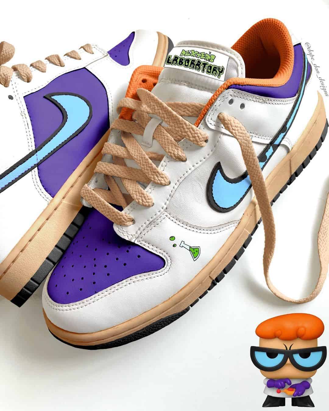 Step Into Dexter's Laboratory With This Nike Dunk Low Sneaker Design