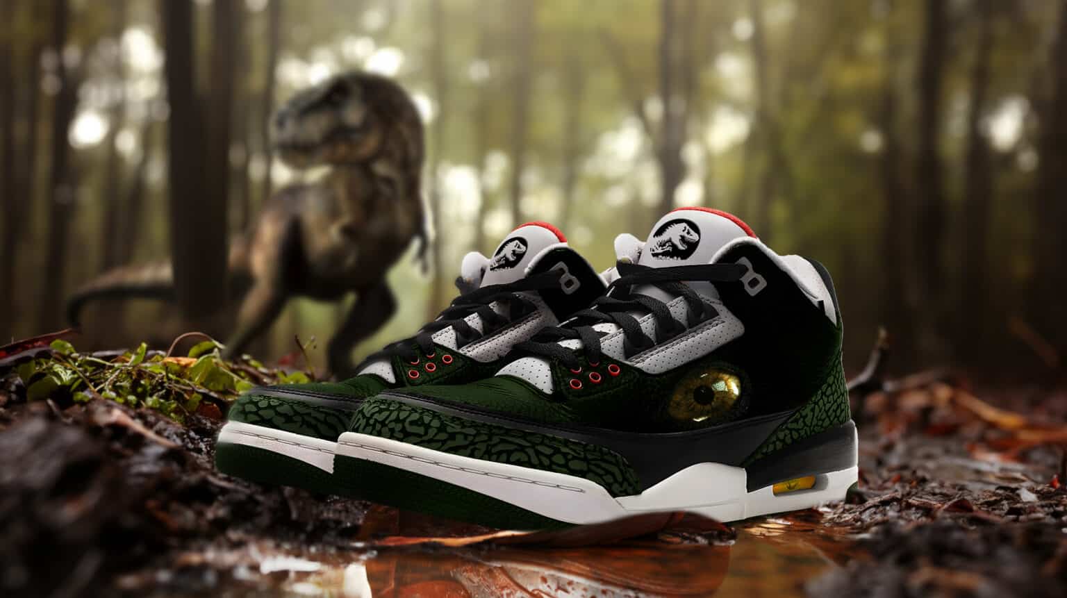 These Jurassic World Air Jordans Were Built in a Dinosaur Lab