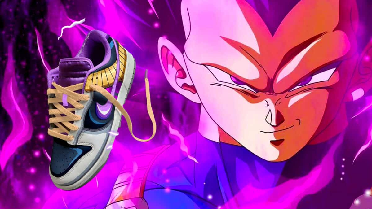 Get The Dragon Ball Super Vegeta Ultra Ego x Nike Dunk Low