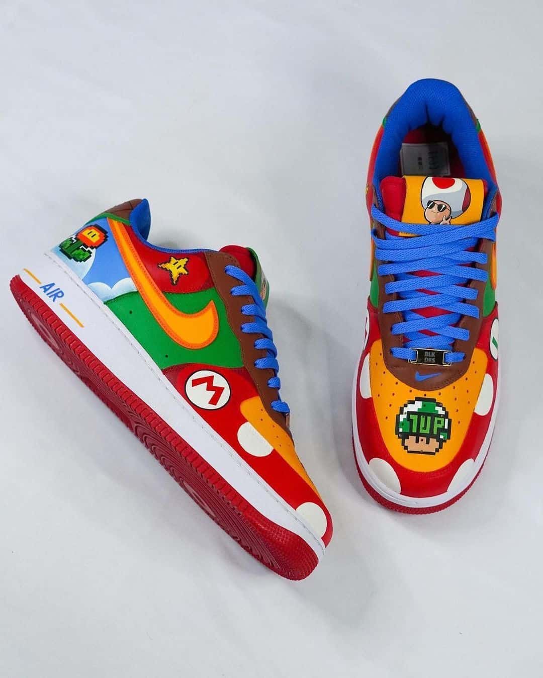 Nike Air Force 1 “Mario Bros” Sneakers Bring Retro Nintendo Vibes