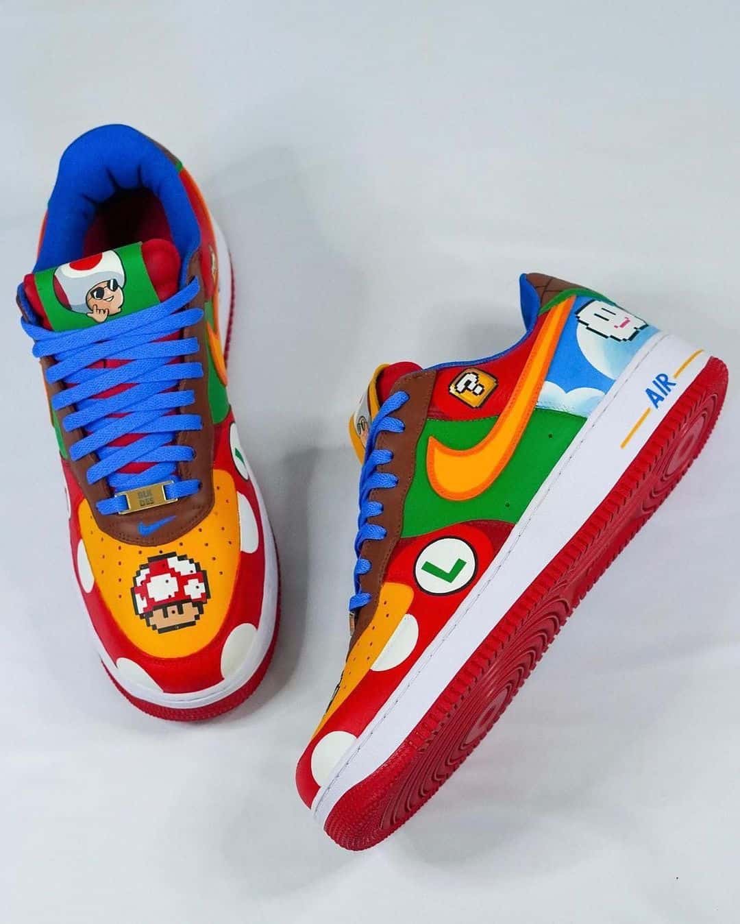 Level Up With Mario Bros x Nike Air Force 1 Sneakers