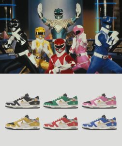 Go, Go Mighty Morphin Power Rangers x Nike Dunks