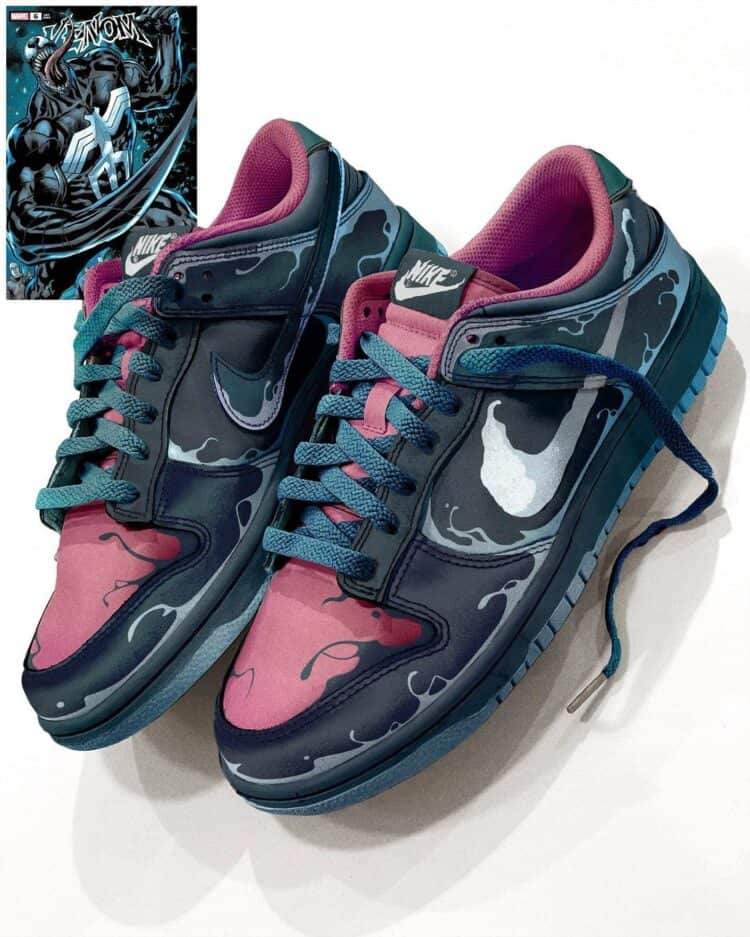 The Symbiote Takes Over Nike Venom Dunks