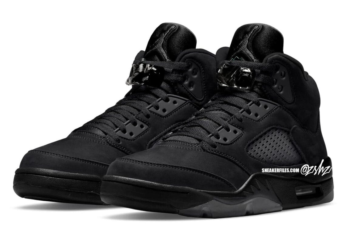 The Air Jordan 5 "Black Cat" Moves With Stealth