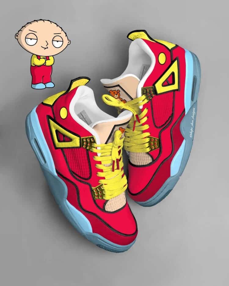 The Family Guy x Air Jordan 4 'Stewie' Sneaker Is A Must-Have