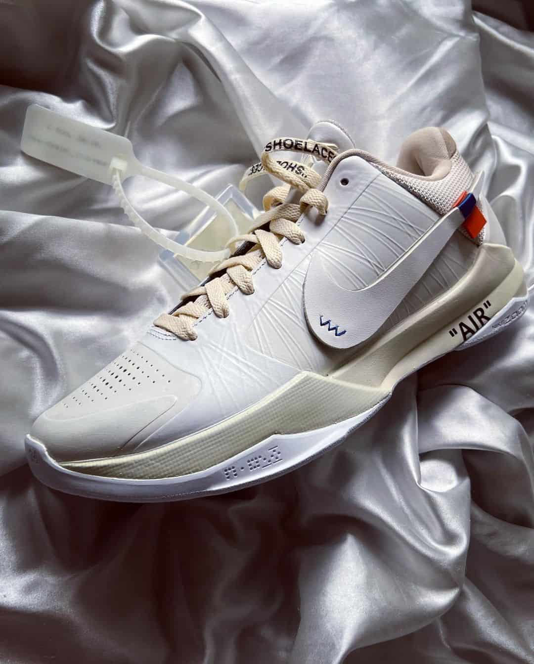 Off-White x Nike Zoom Kobe 5 "White" Sneakers Are Hot