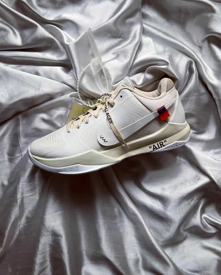Off-White x Nike Zoom Kobe 5 "White" Sneakers Are Hot