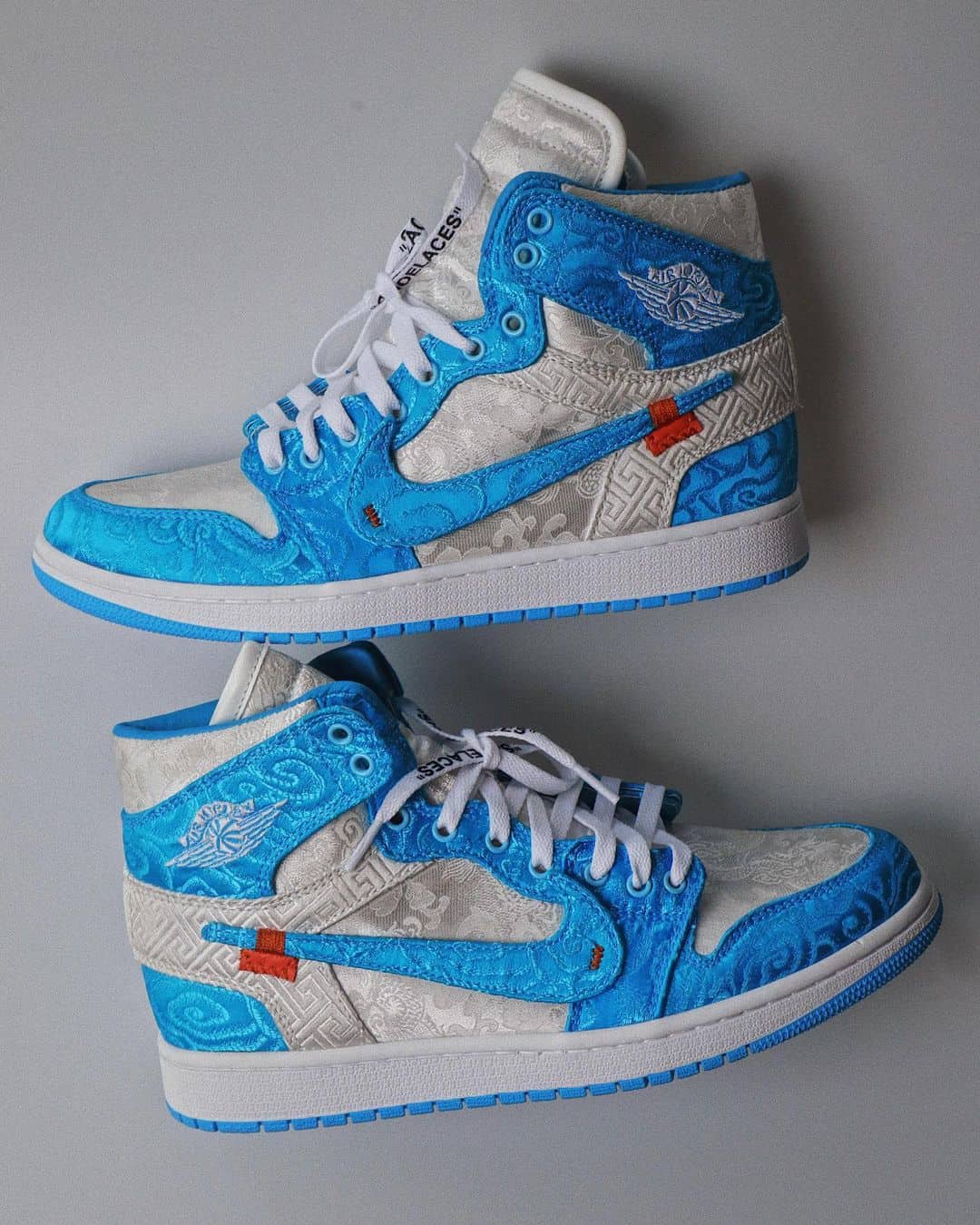 The UNC Off-White Air Jordan 1 High Lux Is Beautiful