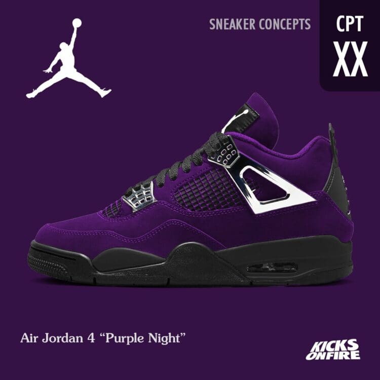 Air Jordan 4 Purple Night: The Concept Sneaker You’ll Wish Was Real
