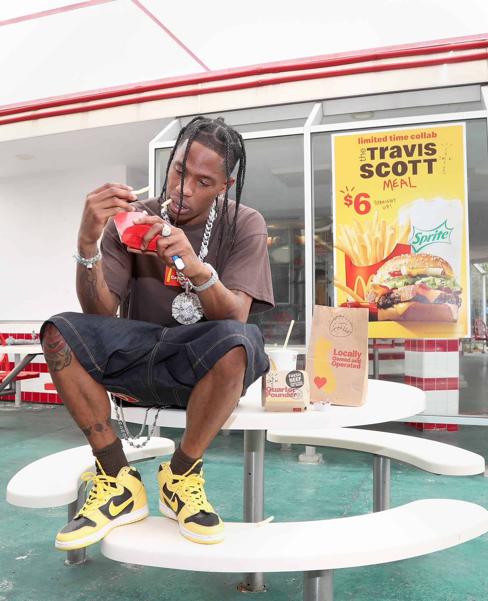 Travis Scott X McDonald's Jordan 6 "I'm Lovin' it"