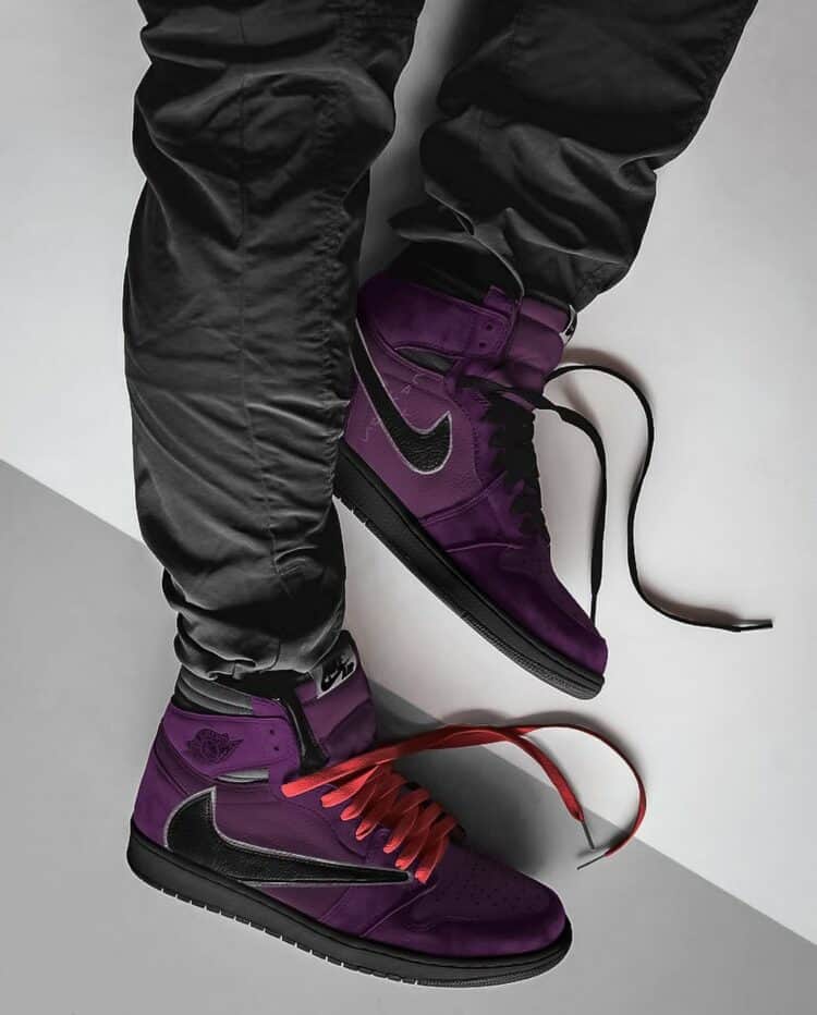Travis Scott x Air Jordan 1 High “Purple” Delivers Grail-Level Style