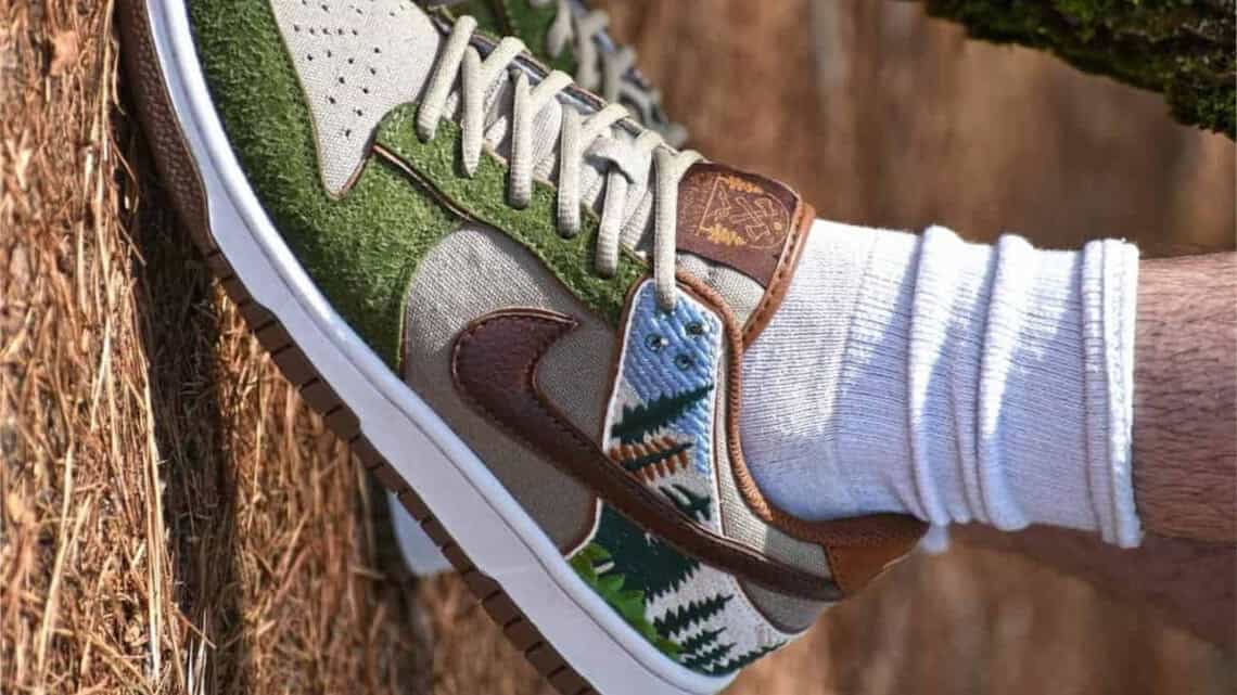 "Enjoying Nature" Nike Dunk Low Captures A Beautiful Woodland