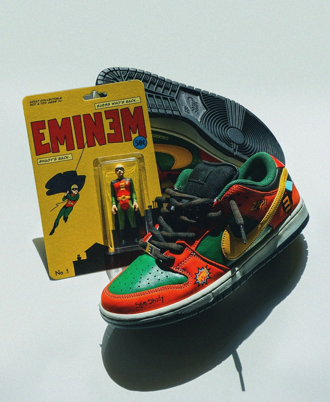 Slim Shady x Nike SB Dunk Low: The Guess Who’s Back Eminem Sneaker is Hot