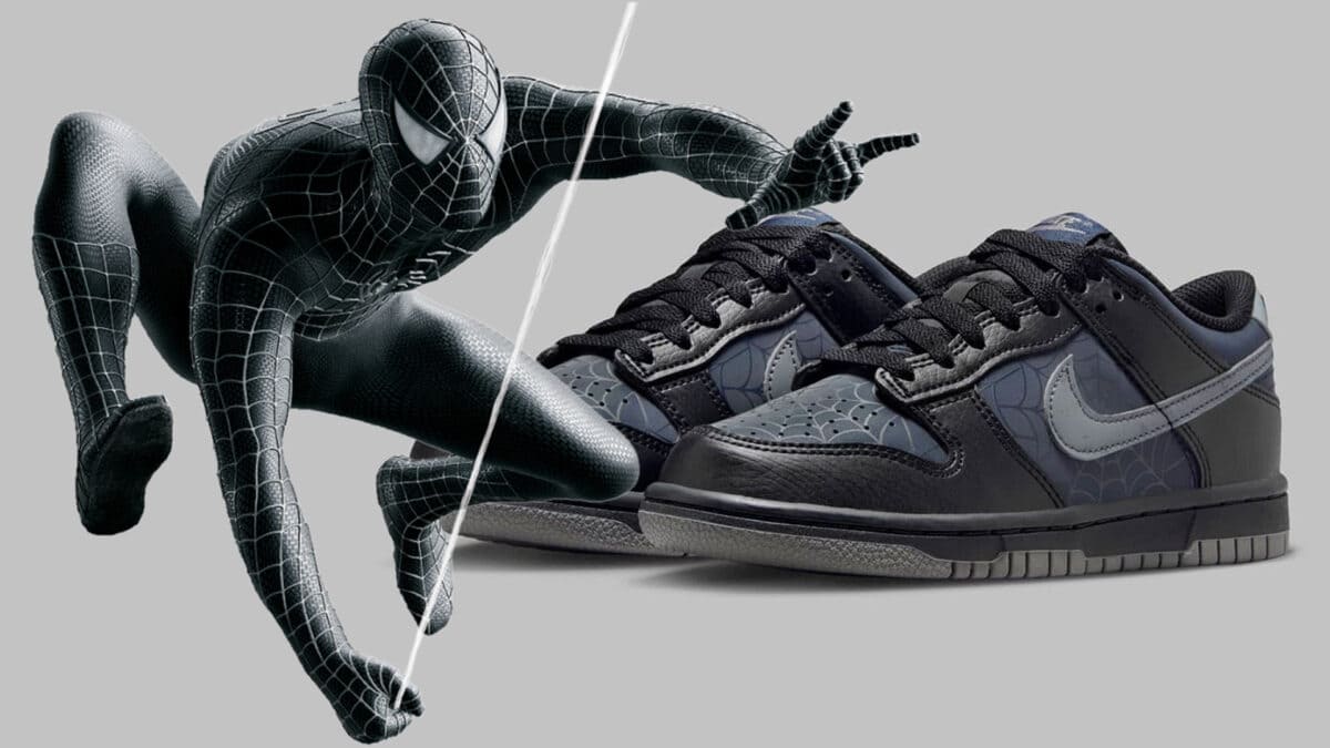 The Nike Dunk Low "Black Spider-Man" Swings Into Action