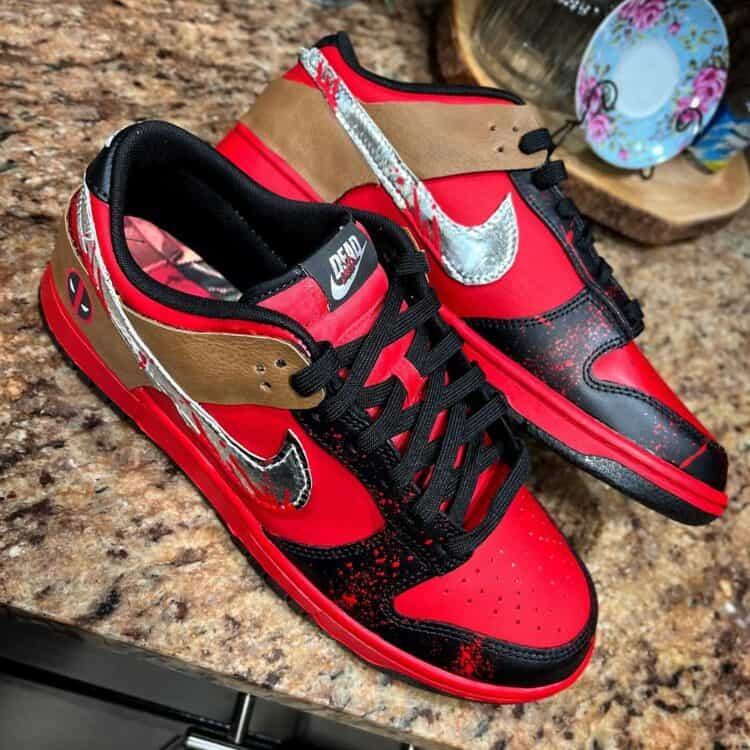 "Deadpool" Nike Dunk Low Pays Homage To The Merc With The Mouth