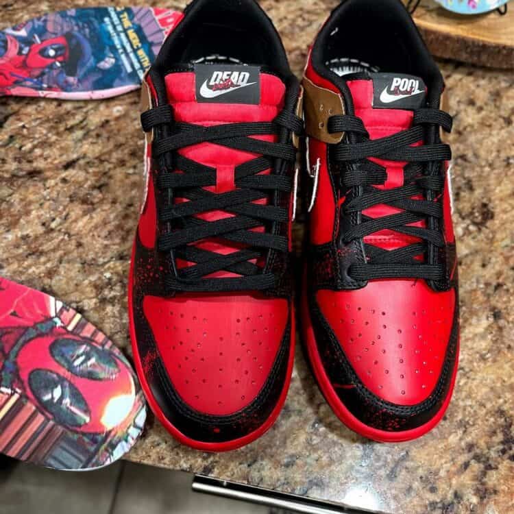 "Deadpool" Nike Dunk Low Pays Homage To The Merc With The Mouth