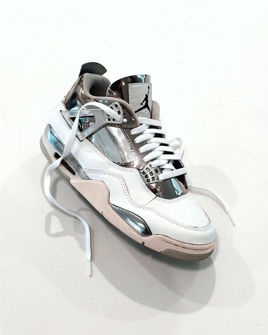 J Balvin x Air Jordan 4 ‘Rayo’ Strikes in Shiny Silver Style
