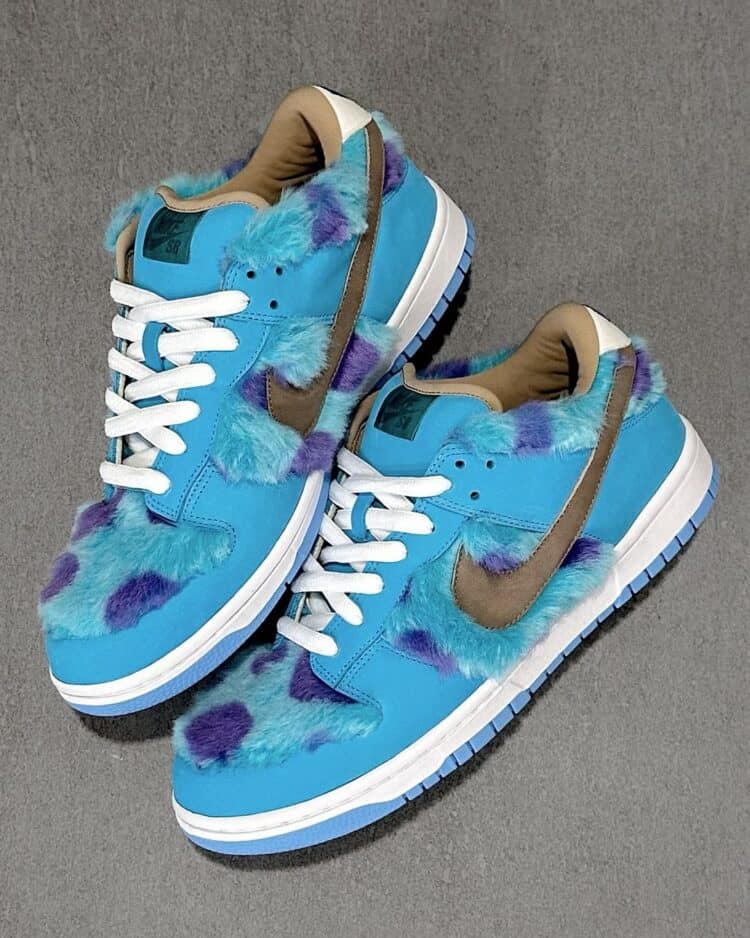 Monsters Inc x Nike SB Dunk Low "Sulley" Brings Disney Magic To Footwear