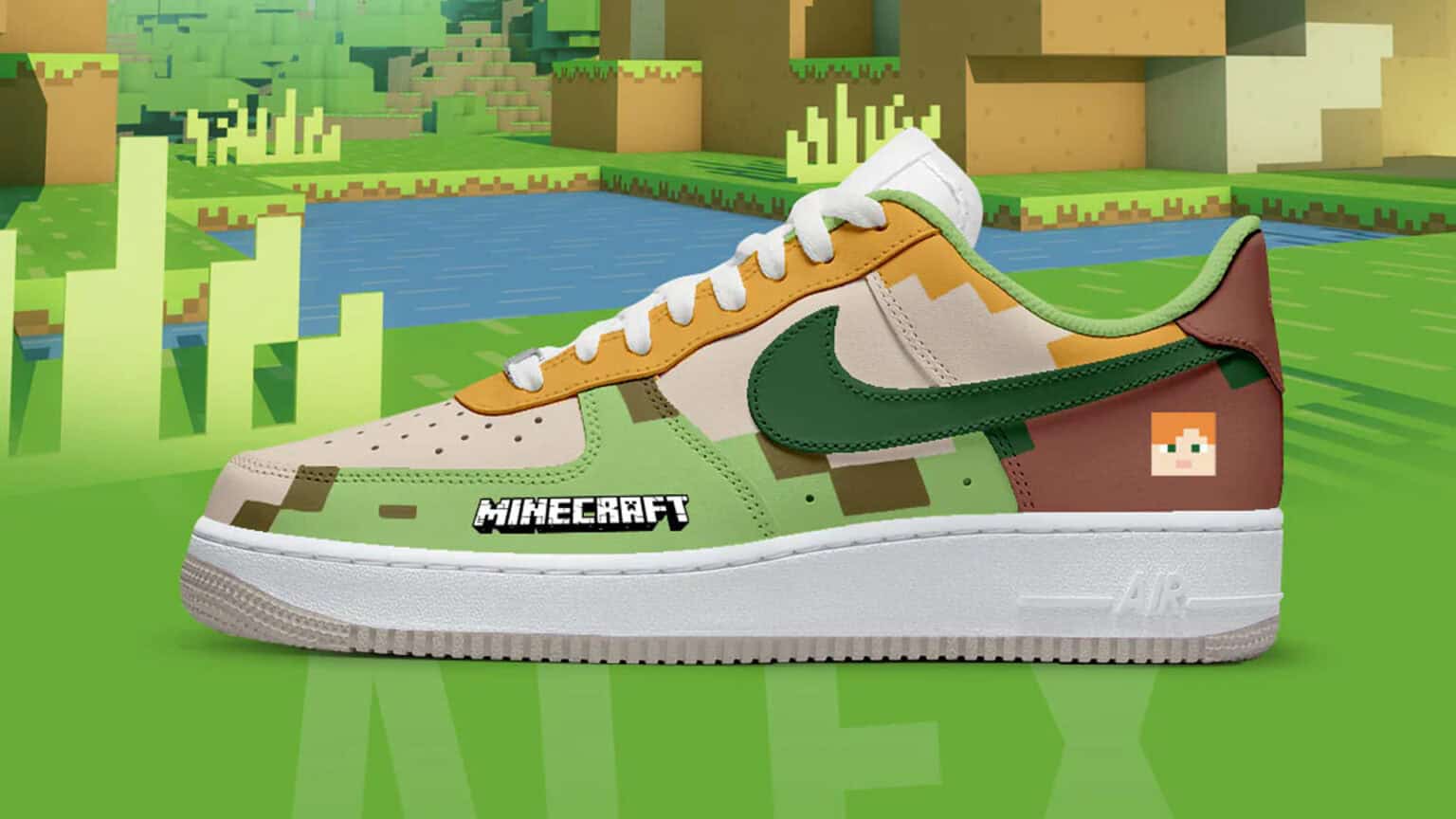 Air Force 1 "Minecraft" Sneakers Celebrate The Pixelated Game