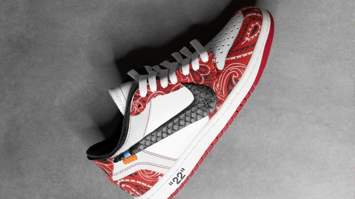 Off-White x Air Jordan 1 Low "Chicago Bandana" Stuns Sneakerheads