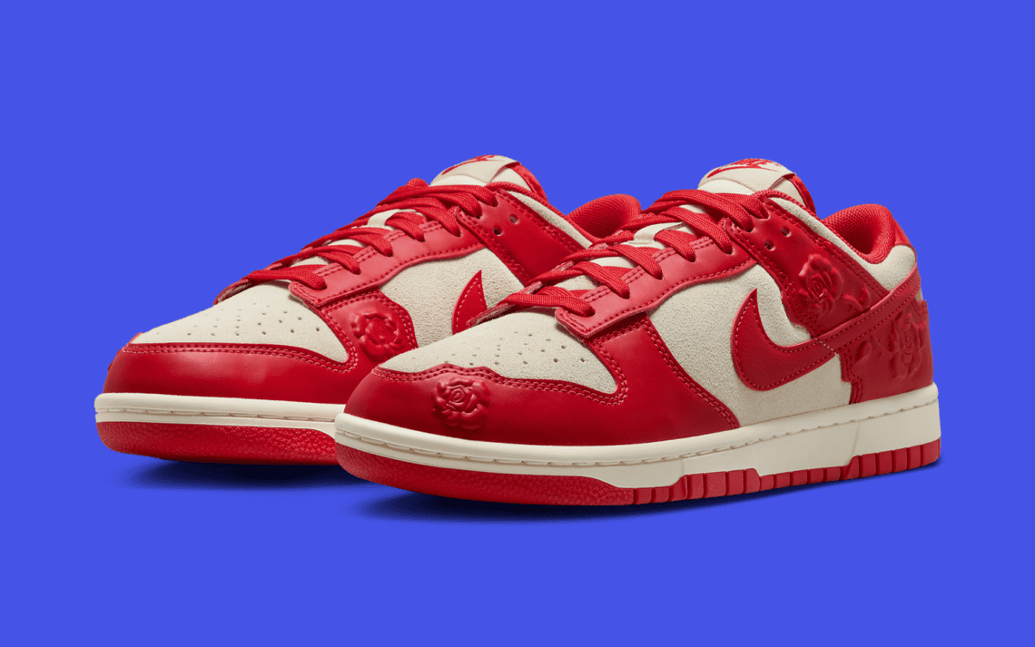Nike Dunk Low "Ruby Red" Roses Are Perfect For Valentine's Day