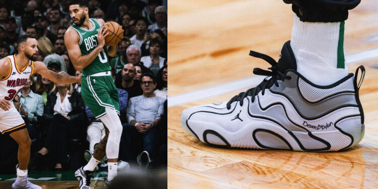 The Sneakers on Michael Jordan's Statue Are Banned & Blacked Out