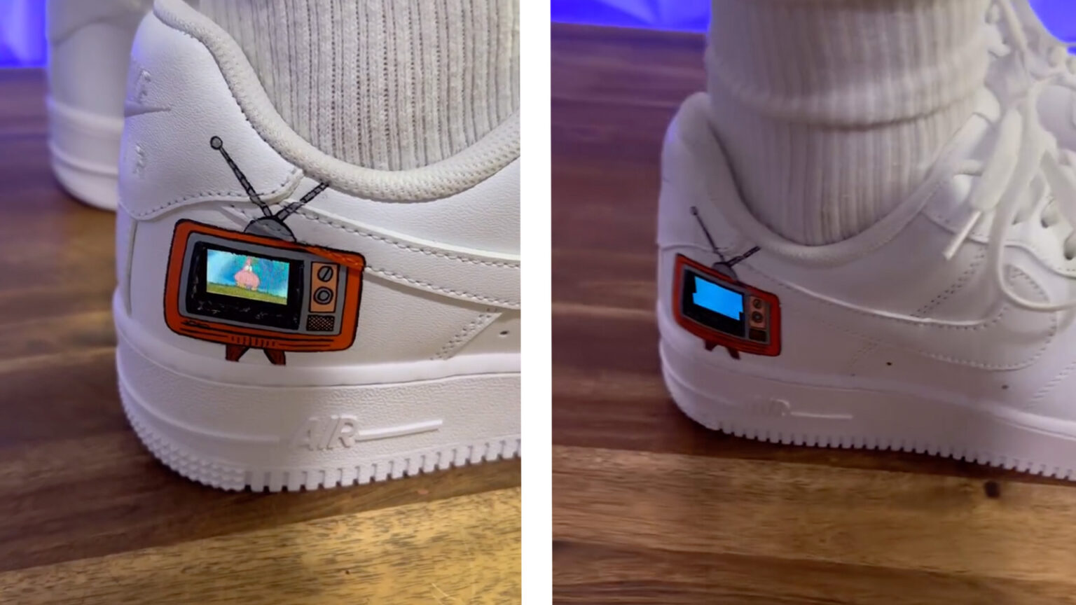 This Wild Nike Air Force 1 Comes With a Fully Functional TV Screen
