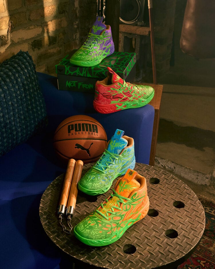 LaMelo Ball’s TMNT x PUMA MB.04 'Shredder' Sneakers Are Totally Mutant