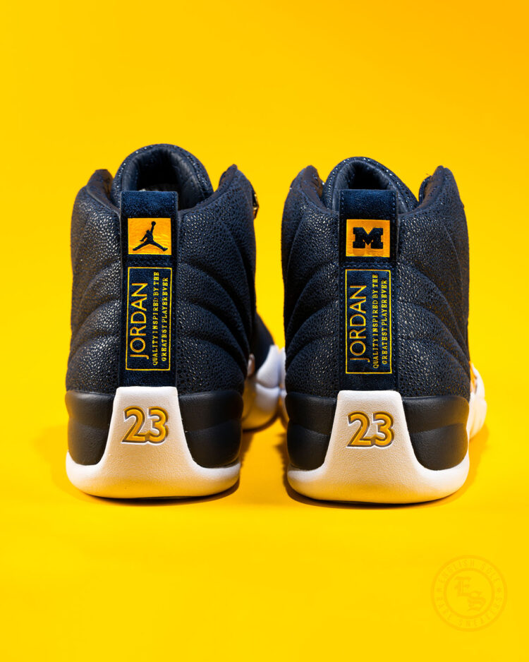 The Air Jordan 12 "Michigan" PE Is Beautiful