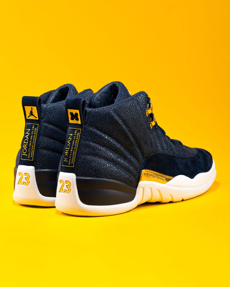 The Air Jordan 12 "Michigan" PE Is Beautiful