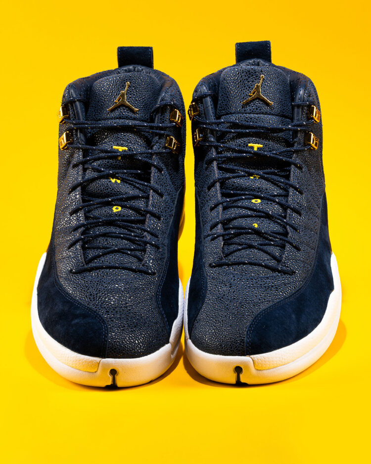 The Air Jordan 12 "Michigan" PE Is Beautiful