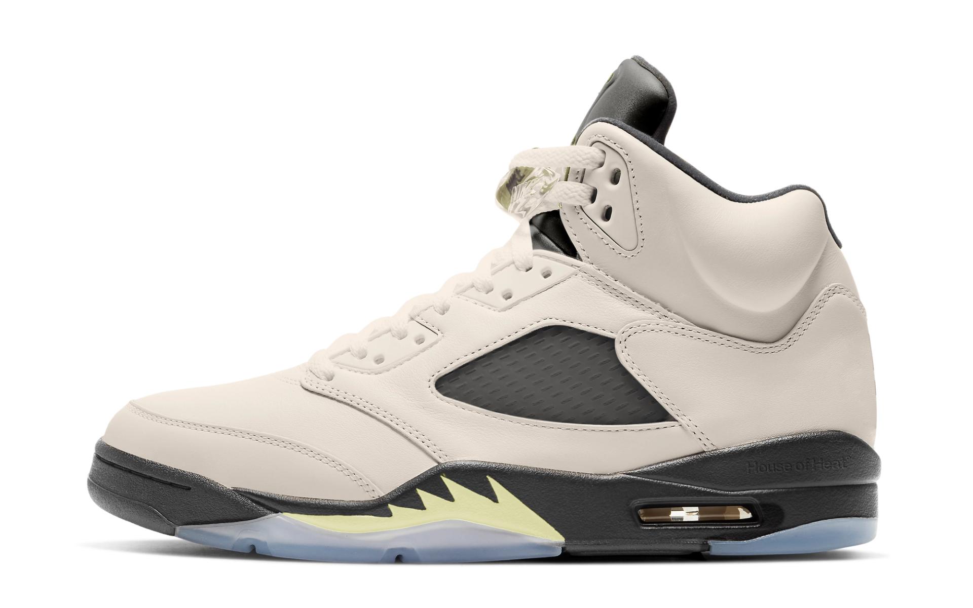 Air Jordan 5 "Luminous Green" Is Crafted Especially For The Ladies