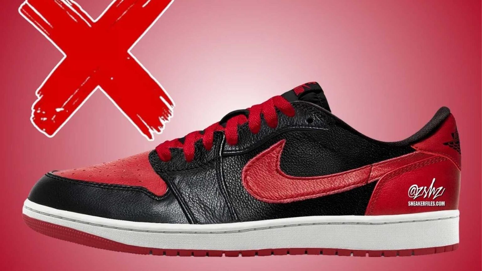 The Banned Air Jordan 1 Returns As A Low With An X On The Heel