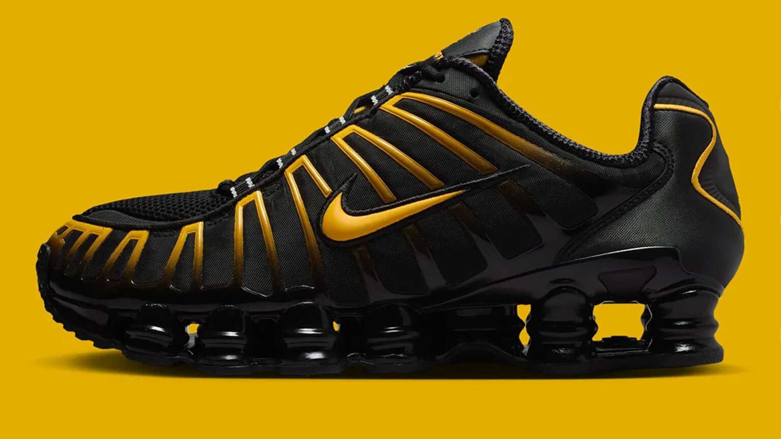 Nike’s New Shox TL in Black and University Gold Stings Like a Wasp