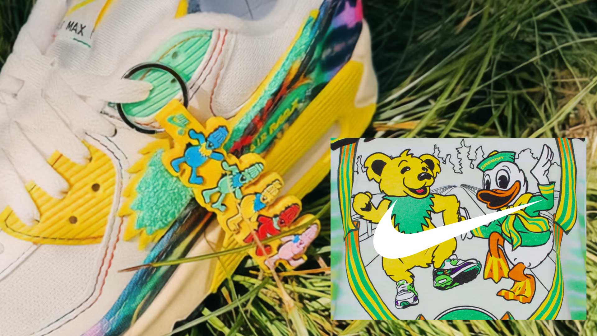 Nike x The Grateful Dead x Oregon Ducks Create Air Max 90 “Grateful Ducks”